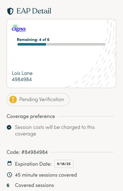 Insurance EAP – Tava Therapist Help Center